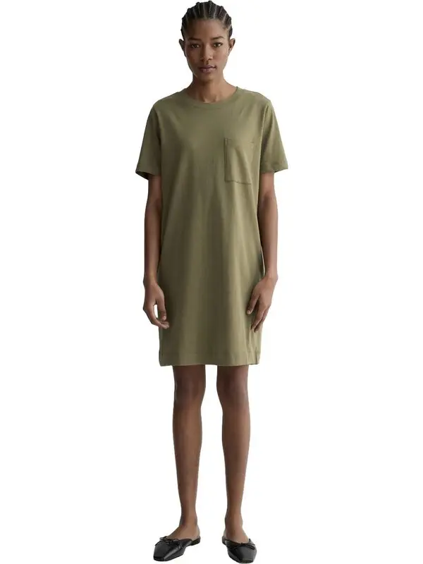 Everlane Organic Cotton T-shirt Dress - Kalamata