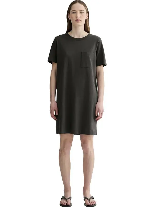 Everlane Organic Cotton Weekend T-shirt Dress - Washed Black