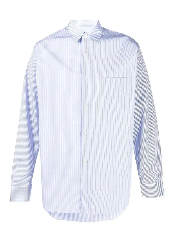 Comme Des Garçons Forever Multi-stripe Shirt - Blue