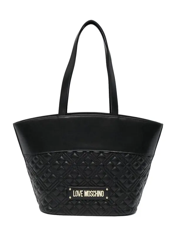 Moschino Quilted Tote Bag - Black