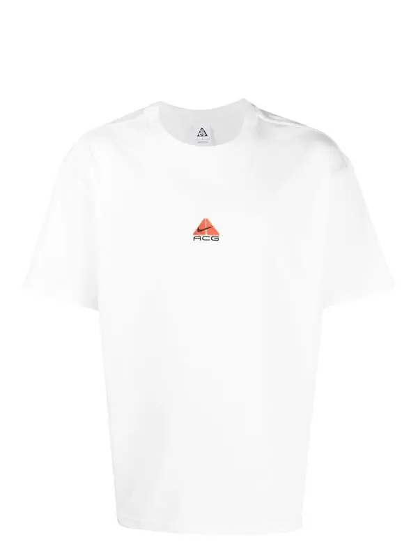 Nike Embroidered-logo Cotton T-shirt - White
