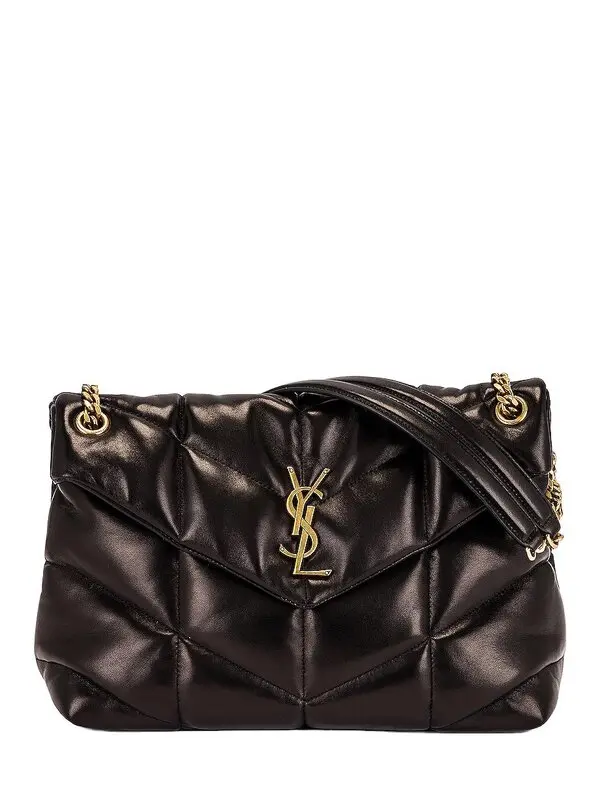 Saint Laurent Medium Puffer Chain Bag - Nero