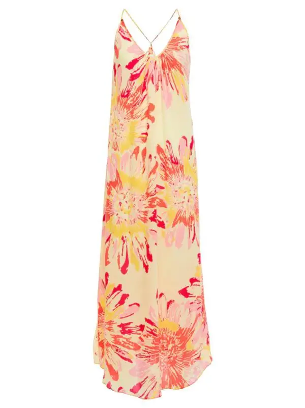Poupette St Barth Felicia Floral Midi Dress - Multicoloured