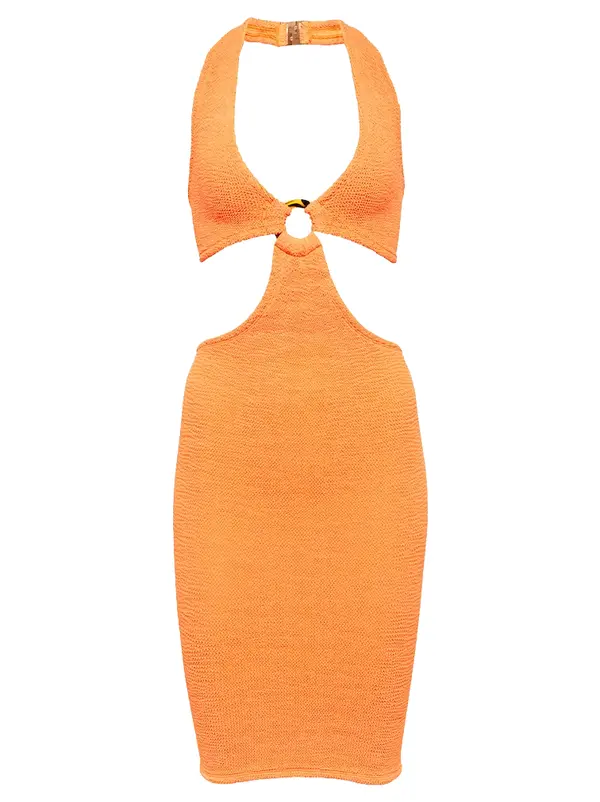 Hunza G Cecile Cutout Minidress - Orange