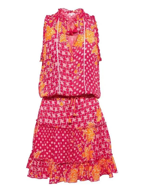 Poupette St Barth Clara Floral Minidress - Pink