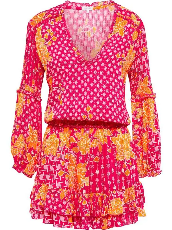 Poupette St Barth Ilona Printed Mini Dress - Pink