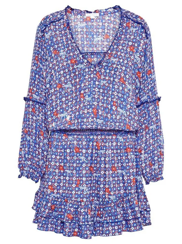 Poupette St Barth Ilona Printed Minidress - Red