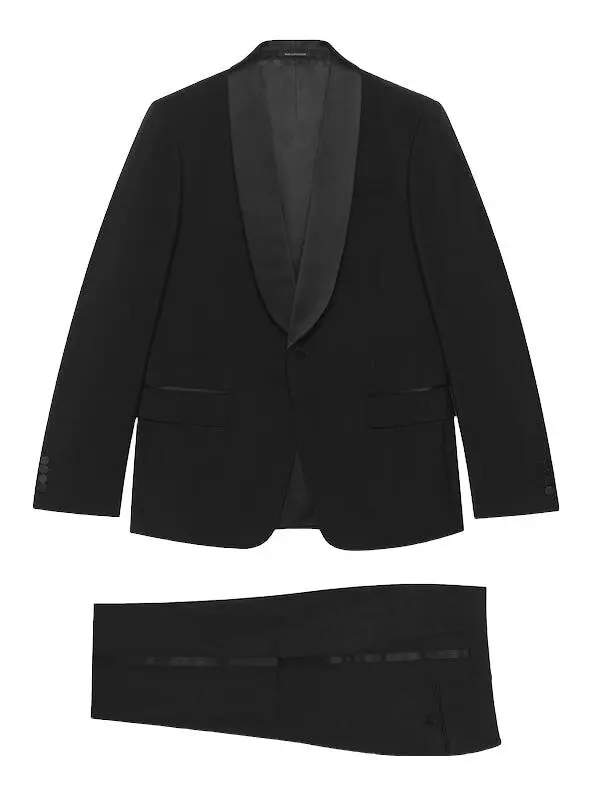 Gucci Slim Fit Wool Suit - Black