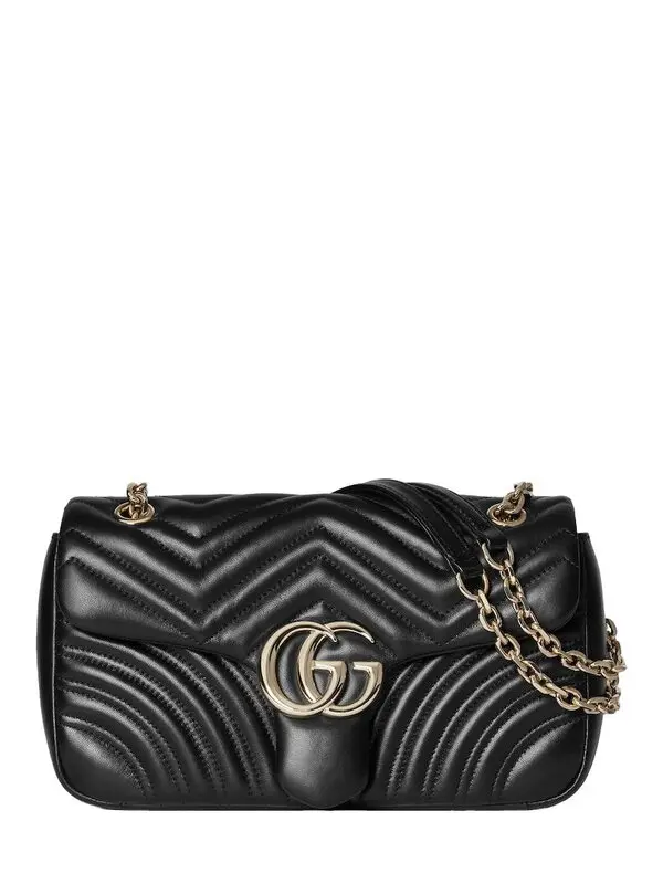 Gucci Gg Marmont Medium Shoulder Bag - Black