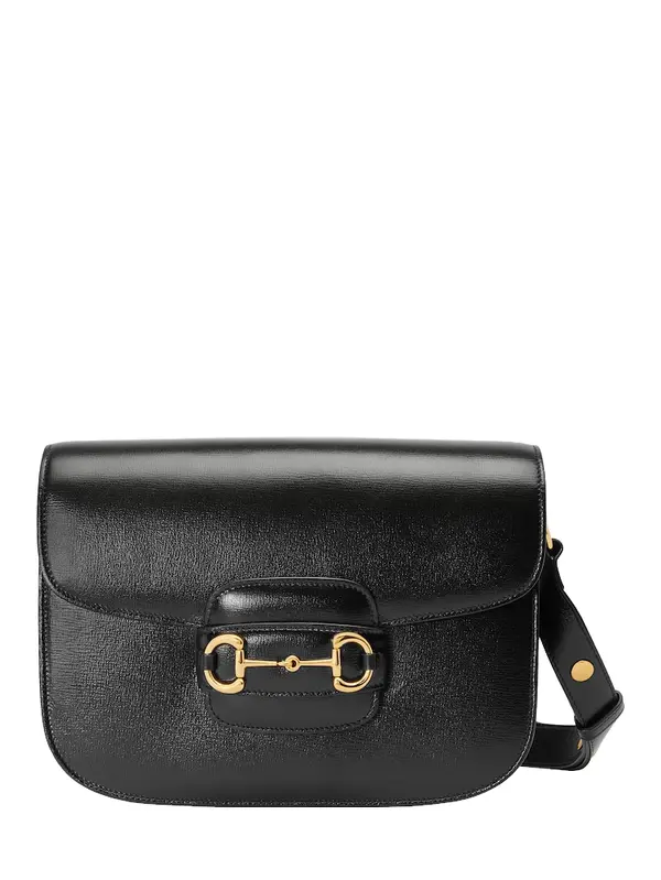 Gucci Horsebit 1955 Medium Shoulder Bag - Black