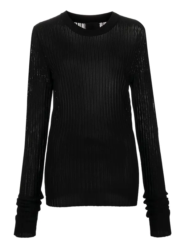Givenchy Fine Ribbed-knit Jumper - Black