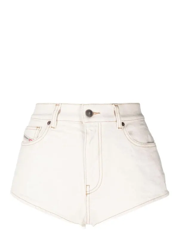 DIESEL Denim Short Shorts - Neutrals