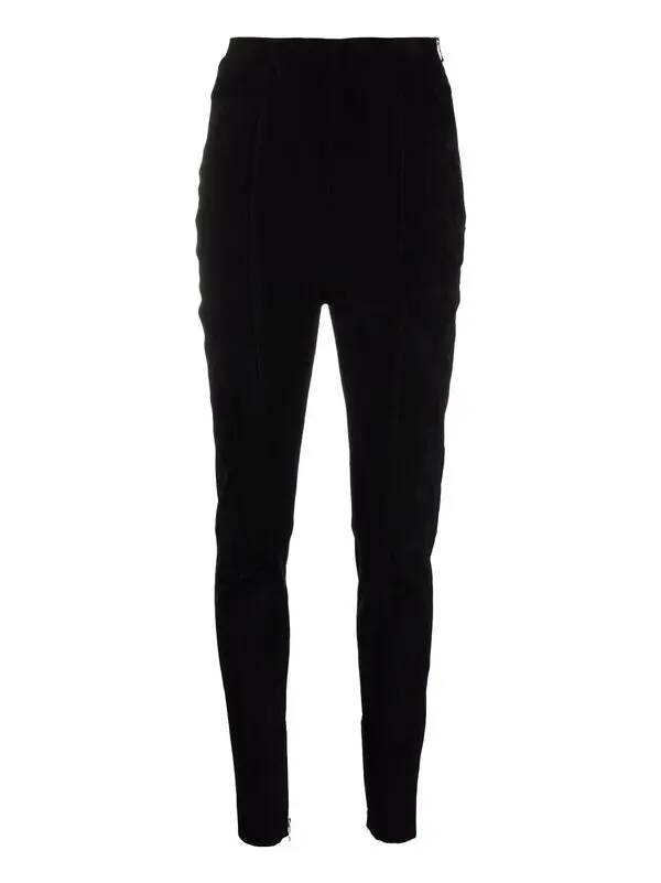 Balmain High-waisted Trousers - Black