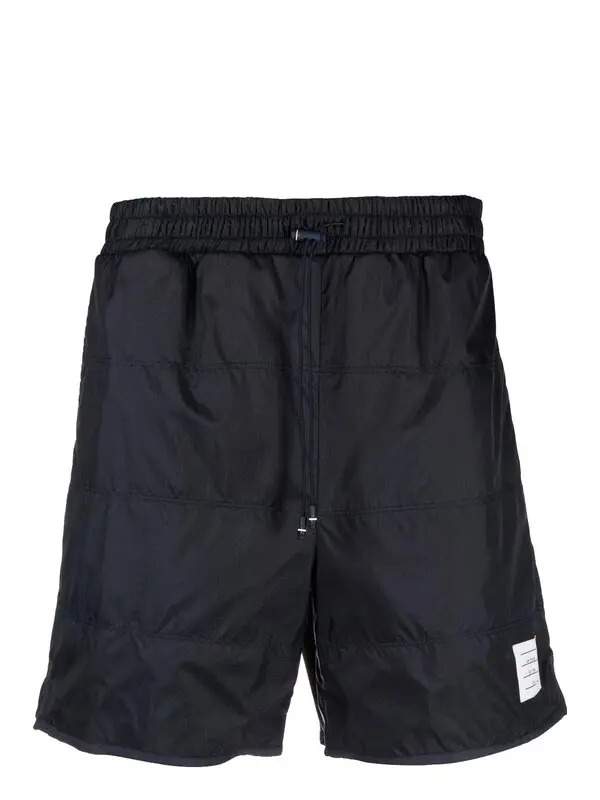 Thom Browne Ripstop Track Shorts - Black