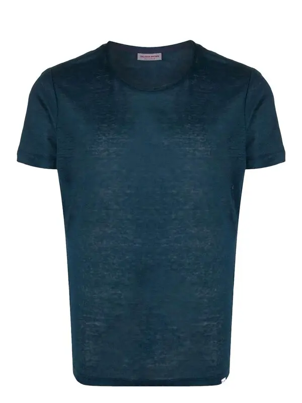 Orlebar Brown Round-neck Design T-shirt - Blue