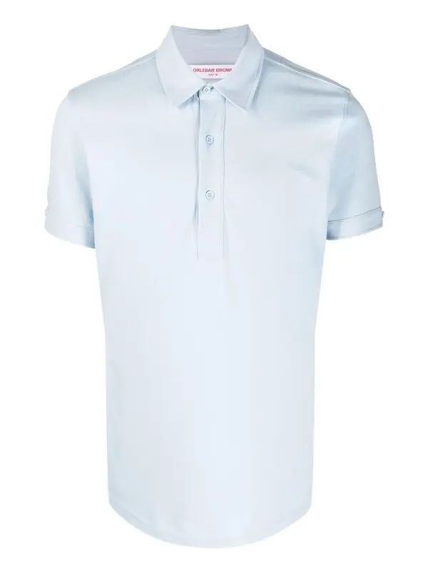 Orlebar Brown Sebastian Piqué Polo Shirt - Blue