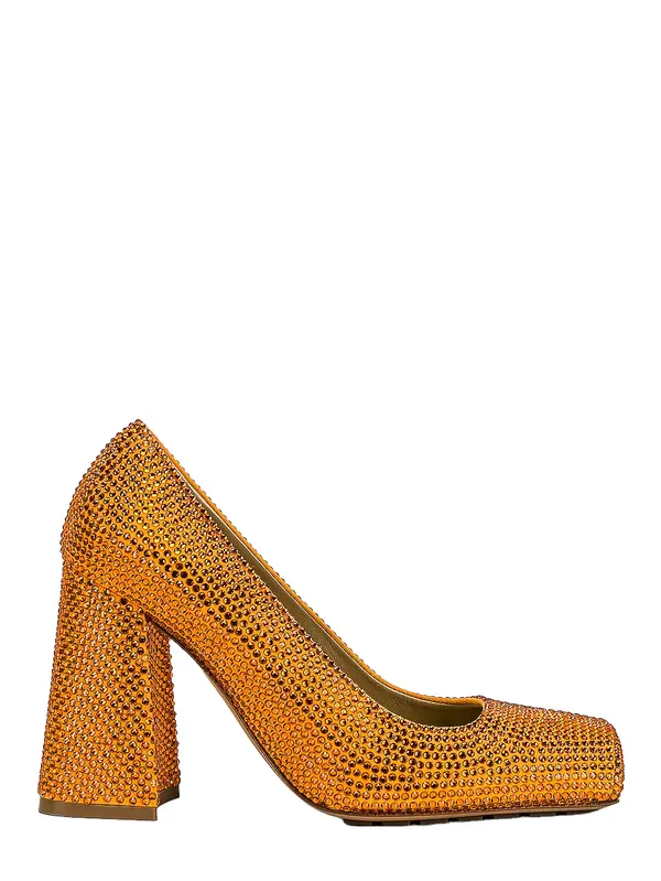 Bottega Veneta Tower Pumps - Tangerine
