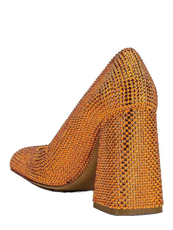 Bottega Veneta Tower Pumps - Tangerine