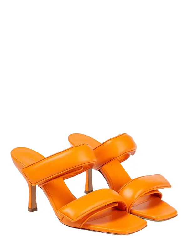 GIA BORGHINI Perni 03 Leather Sandals - Orange