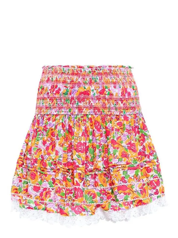 Poupette St Barth Galia Floral Mini Skirt - Multicoloured