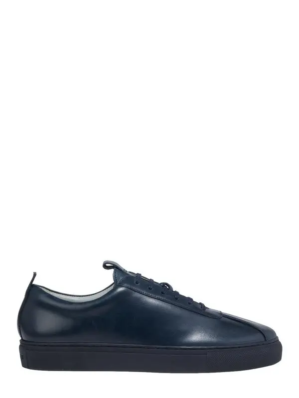 Grenson Lace-up Leather Sneakers - Black