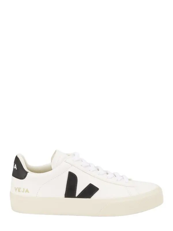 VEJA Campo Low-top Leather Sneakers - White Black