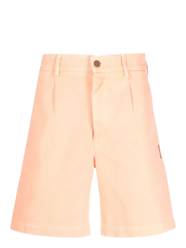 Palm Angels Cotton-twill Bermuda Shorts - Orange