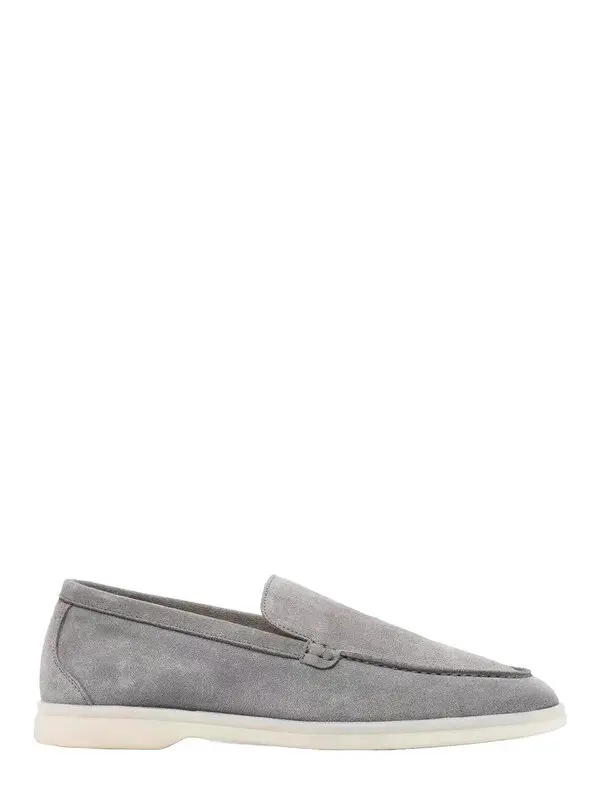 SCAROSSO Ludovica Suede Loafers - Grey
