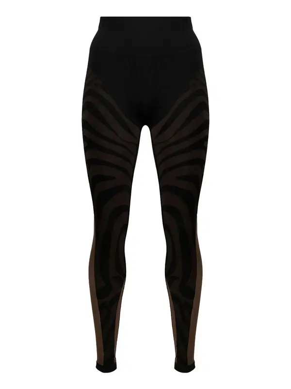 Wolford X Gcds Elegant Animalier Leggings - Black