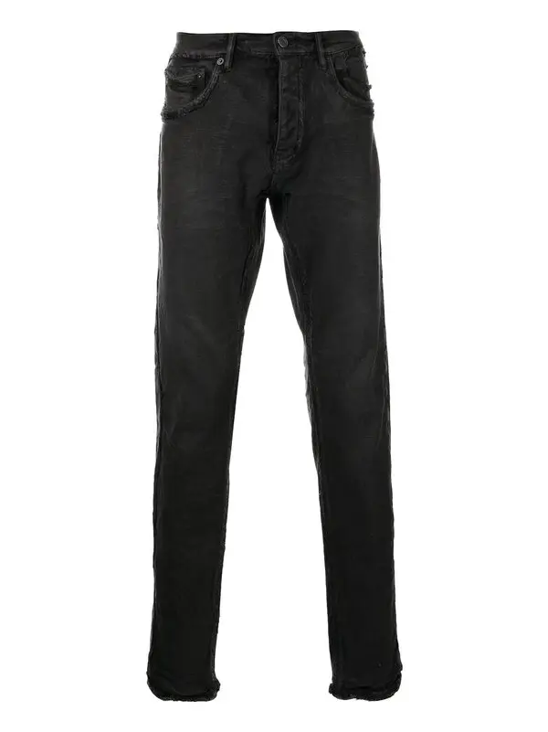 PURPLE BRAND Low-rise Slim Fit Jeans - Black