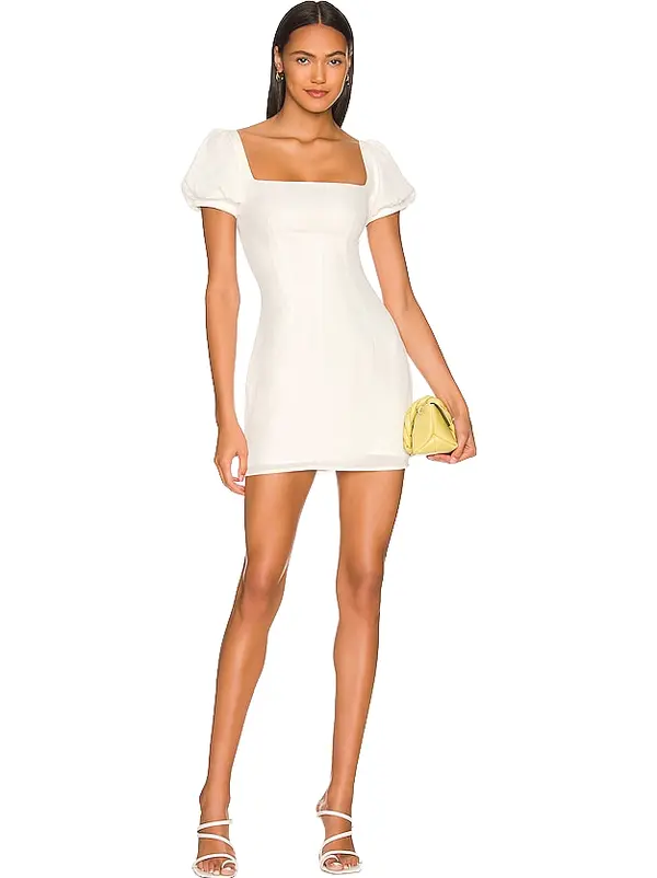 MORE TO COME Maddy Mini Dress - White
