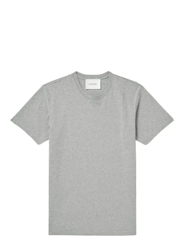 FRAME Cotton-jersey T-shirt - Gray