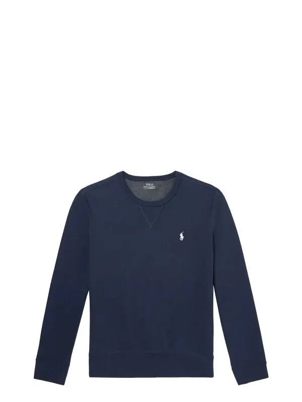 Polo Ralph Lauren Embroidered Jersey Sweatshirt - Blue