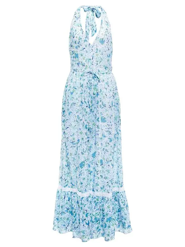 Poupette St Barth Carine Floral Cotton Maxi Dress - Multicoloured