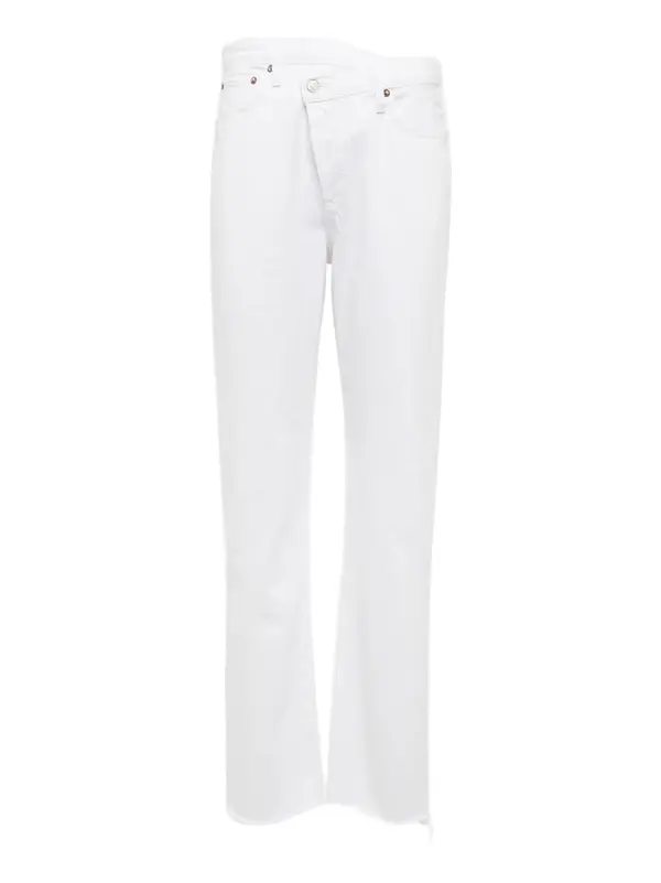 AGOLDE Criss Cross High-rise Straight Jeans - White