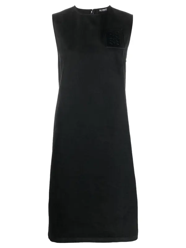 Raf Simons Sleeveless Shift Dress - Black