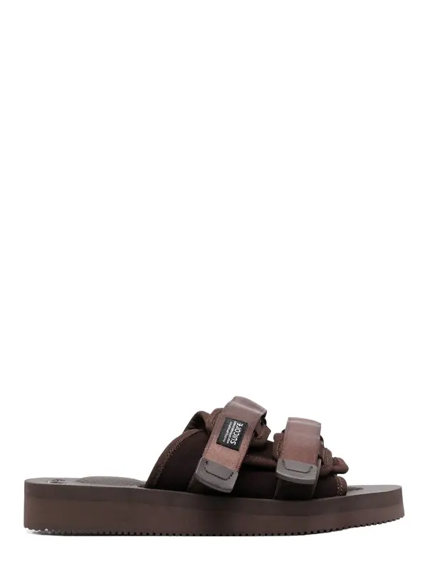 Suicoke Open-toe Touch-strap Sandals - Brown