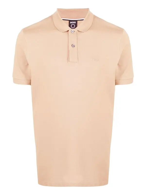 BOSS Embroidered-logo Polo Shirt - Neutrals