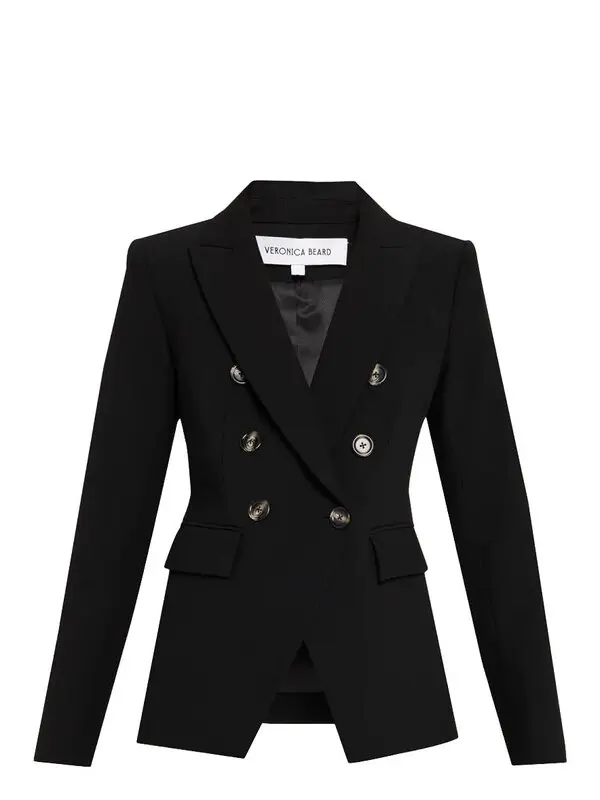 Veronica Beard Miller Double-breasted Dickey Jacket - Black