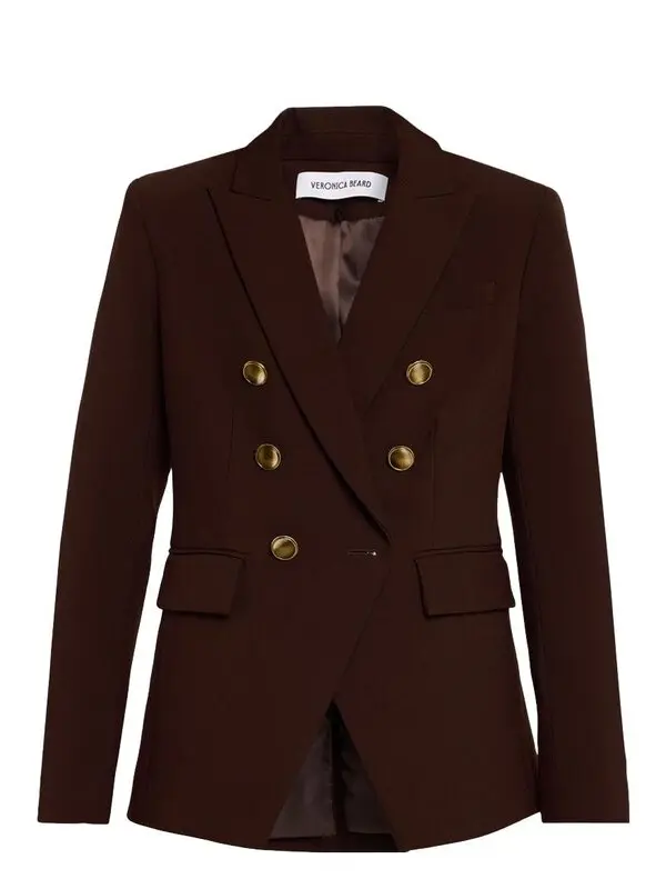 Veronica Beard Miller Double-breasted Dickey Jacket - Espresso