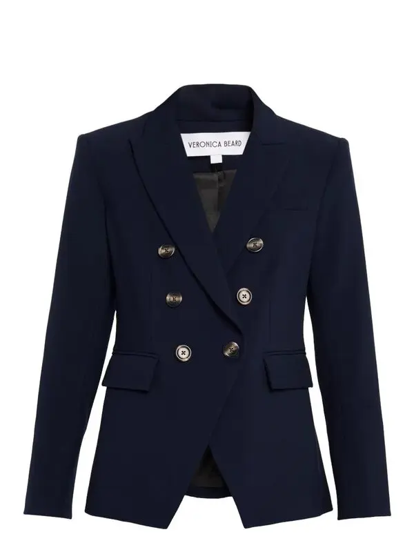 Veronica Beard Miller Double-breasted Dickey Jacket - Navy