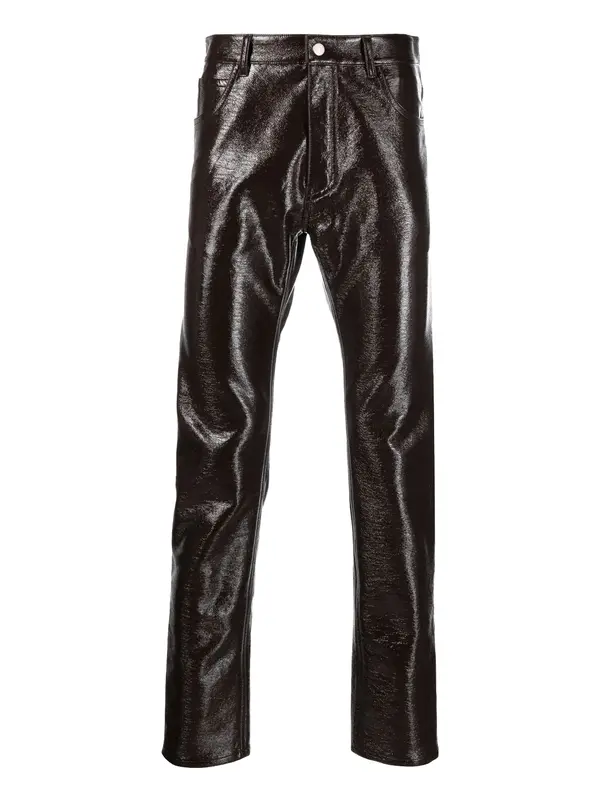 COURREGES Vinyl Trousers - Brown