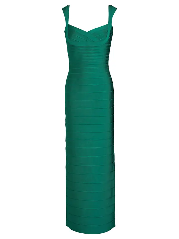 Herve Leger Bandage Gown - Emerald