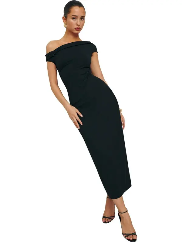 REFORMATION Jamen Knit Dress - Black