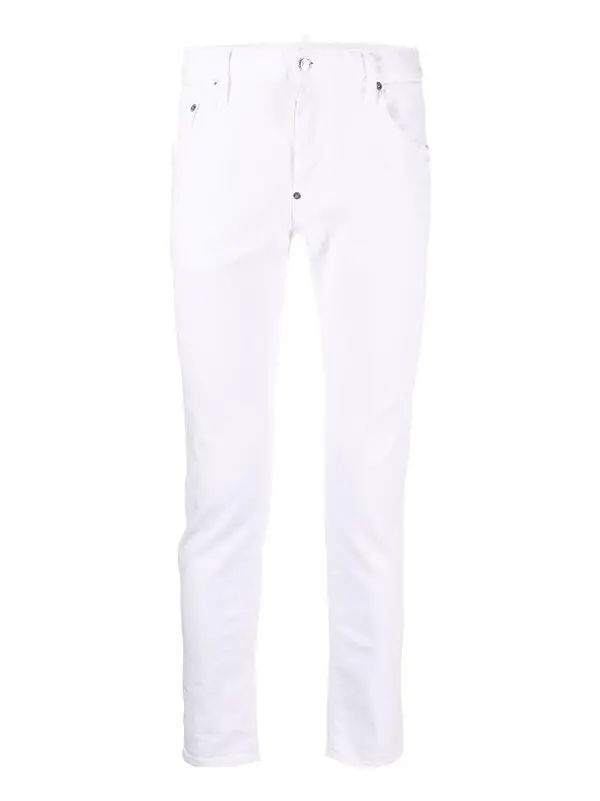 Dsquared2 Bull Slim-fit Straight Jeans - White