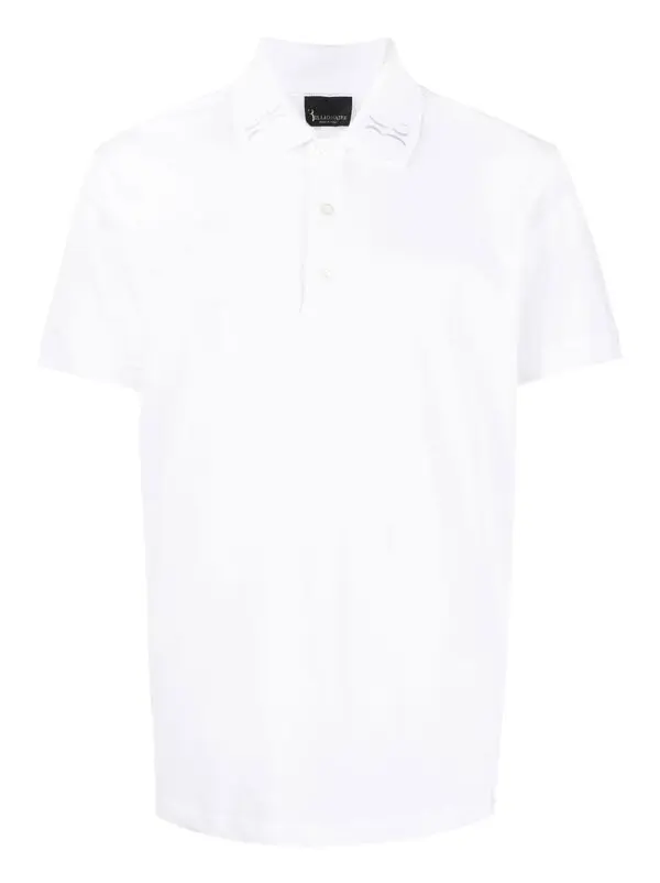 BILLIONAIRE Embroidered-logo Cotton Polo Shirt - White