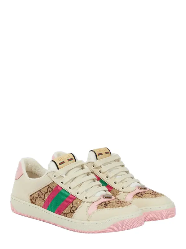 Gucci Screener Leather Sneakers - Multicoloured