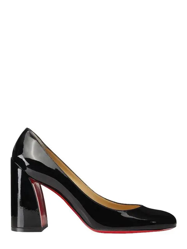 CHRISTIAN LOUBOUTIN Miss Sab 85mm Patent Leather Pumps - Black