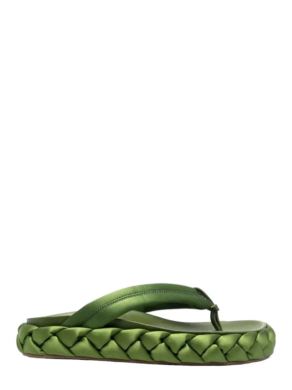 LE SILLA Aiko Satin Sandals - Green