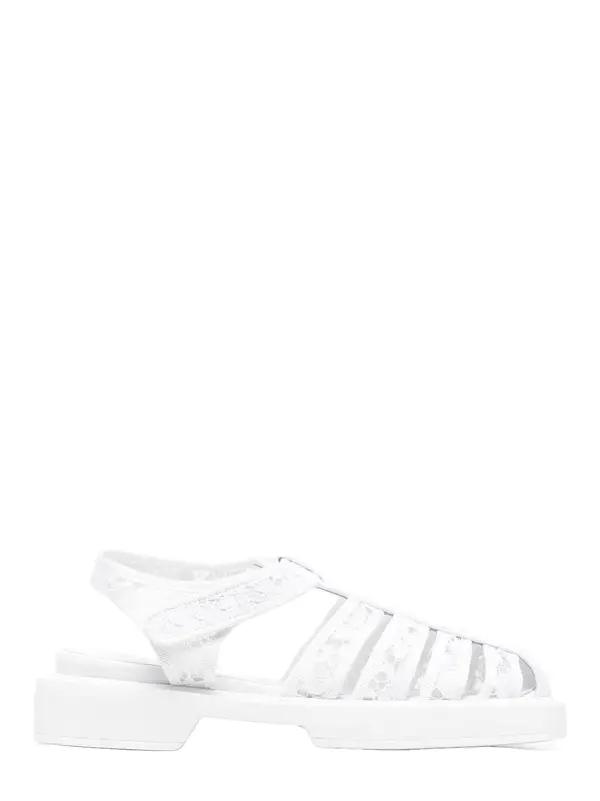 LE SILLA Fisherman Lace Sandals - White